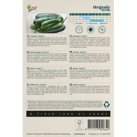 Biologische Courgette Dunja F1 kopen? | Biologischemoestuin.nl